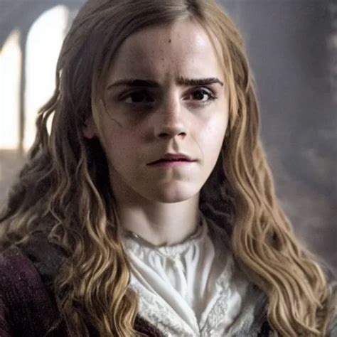 Ashamed Emma Watson As Hermione Granger In That Stable Diffusion