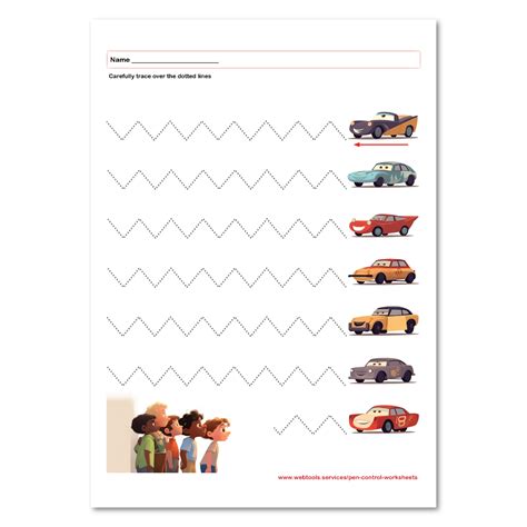 Webtools Zigzag Line Tracing Worksheet Creative Learning Experience