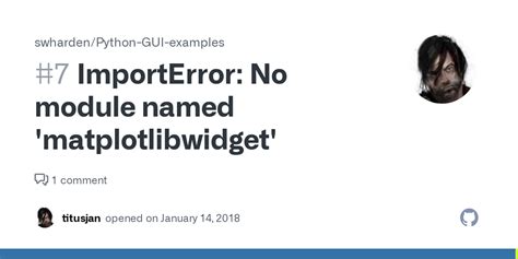 ImportError No Module Named Matplotlibwidget Issue 7 Swharden