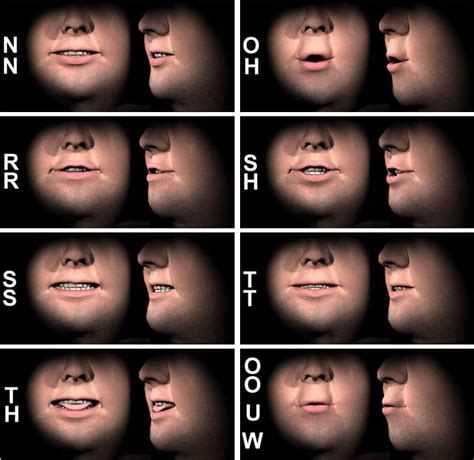 lip sync poses lips