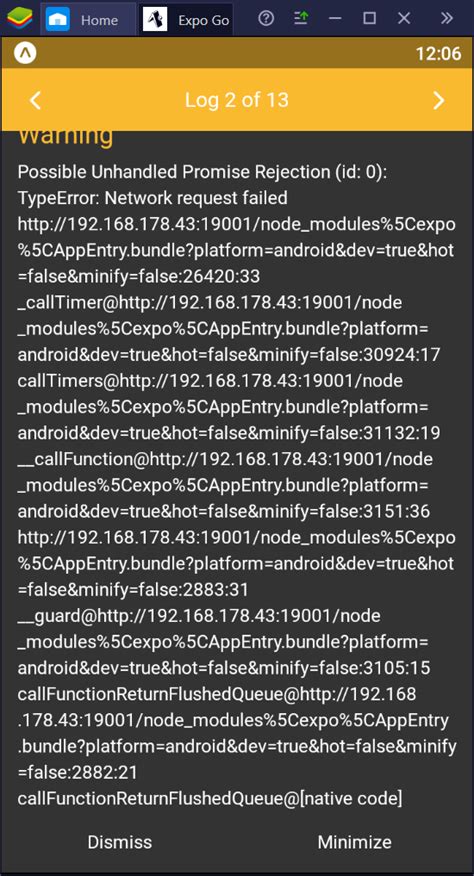 javascript redux action function doesnt execute properly expo possible undandled promise