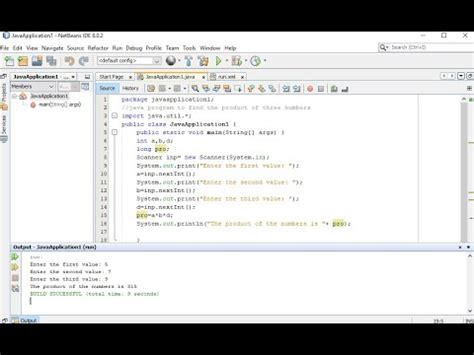 Java Program To Find The Product Of Three Numbers YouTube