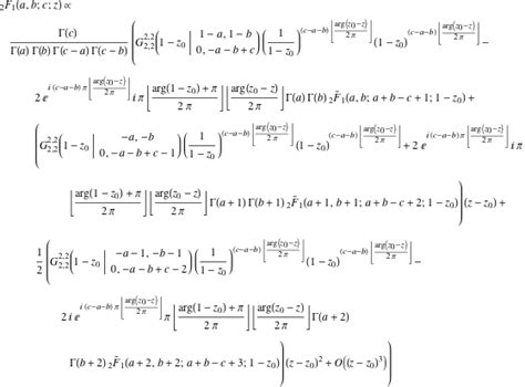 gauss hypergeometric function 2f1 series representations