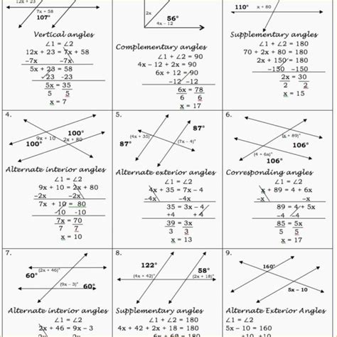 Worksheet 3 Parallel Lines Cut By Transversal