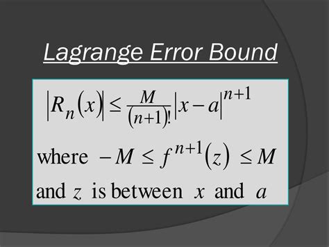 ppt section 4 lagrange remainder powerpoint presentation free download id 2482333