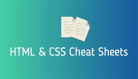 Best Html And Css Cheat Sheets Css Cheat Sheet Cheat