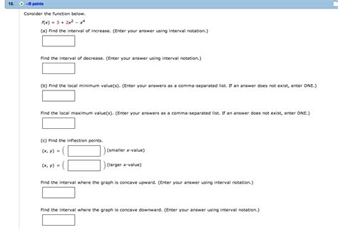 solved consider the function below f x 3 2x 2 x find the
