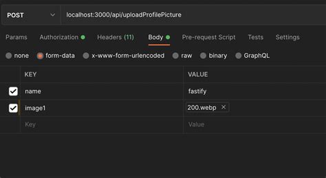 Javascript Fastify How To Get Non File Fields Using Fastify