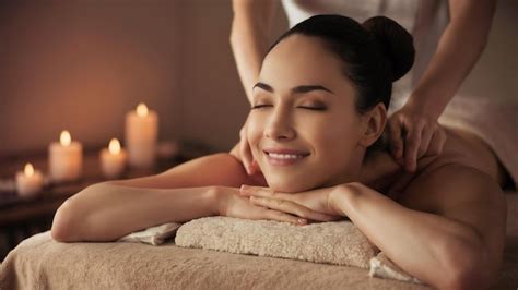 Premium Photo Woman With Closed Eyes Enjoying The Massage