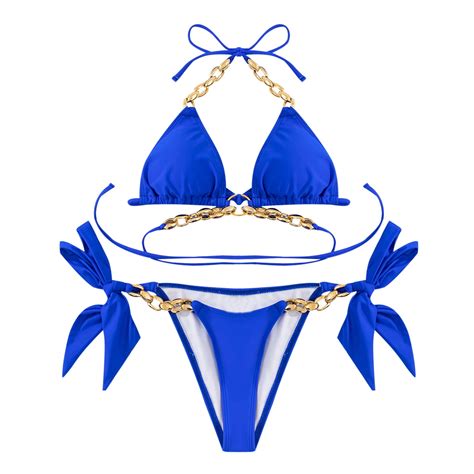 Bigersell Plus Size Bikinis For Women 2 Piece Ladies Fashion Solid Color Print Split Bikini