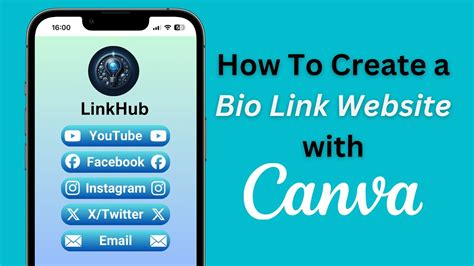 How To Create A Bio Link Website With Canva Easy Steps YouTube