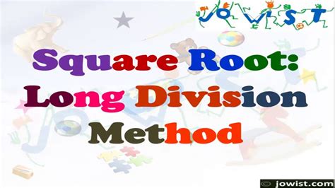square root division method youtube