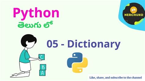 05 dictionaries in python python coding in telugu python tutorial for beginners youtube