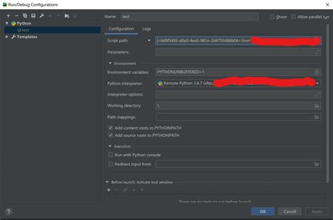 Windows Pycharm Runs Remote Python File Using Ssh Configuration But