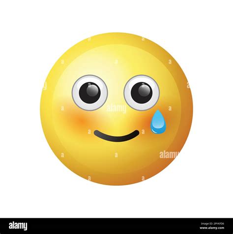 High Quality Emoticon Vector Illustration On White Background Emoji Smiling Yellow Face