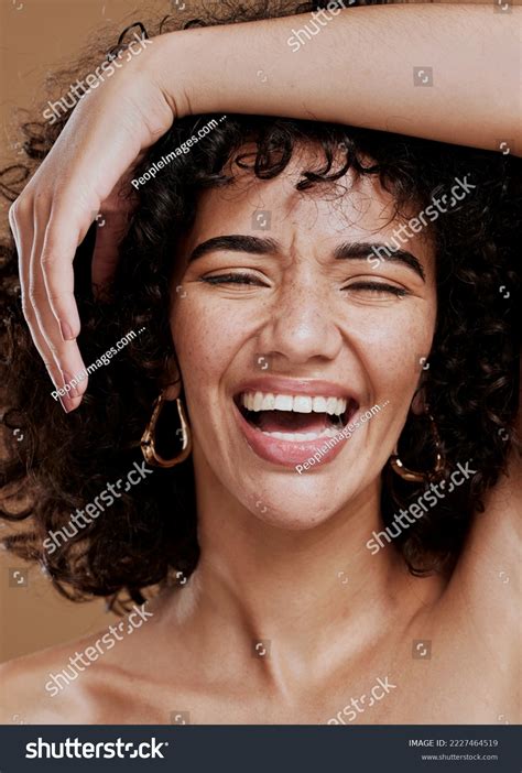 Black Woman Skincare Beauty Wellness Model Stock Photo
