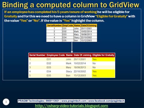Sql Server Net And C Video Tutorial Part 3 How To Bind A Computed Column To Gridview