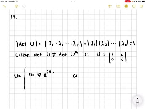 solved 2 prove that if u and v are n x n unitary matrices then uv is unitary