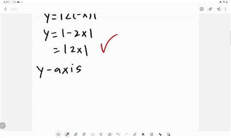 solved test algebraically whether the graph is symmetric with respect to the x axis the y