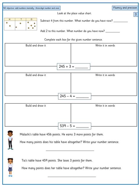 add and subtract numbers mentally including a three digit number and ones 7 master the