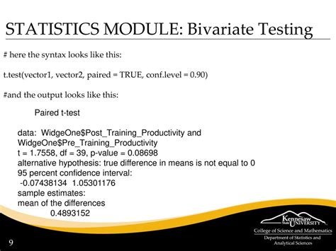 bivariate testing ttests and proportion tests ppt download