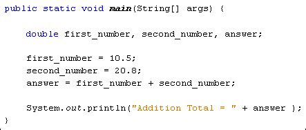 Java For Complete Beginners Double Variables