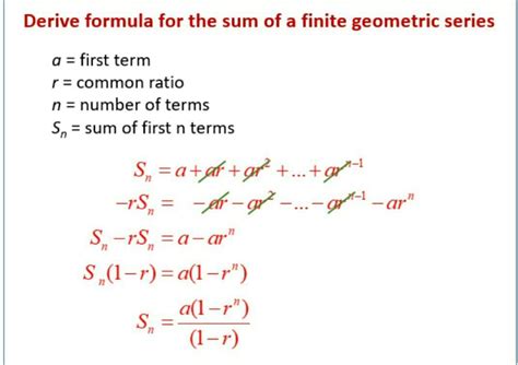 what is the formula in finding the sum of finite geometric sequence brainly ph