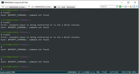 TVedit Does Not Work From Git Bash MINGW Console Issue 25 Magiblot