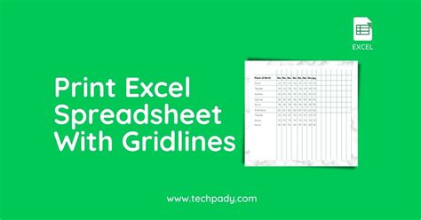 How To Print Lines On Excel Sheet