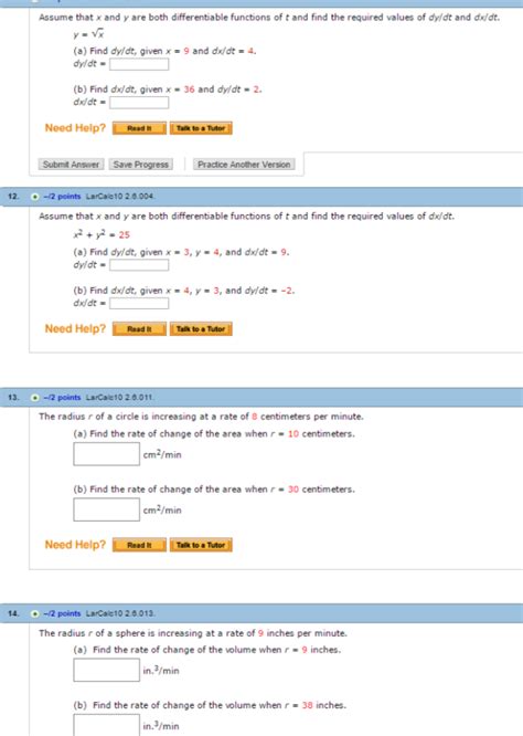 solved assume that x and y are both differentiable functions