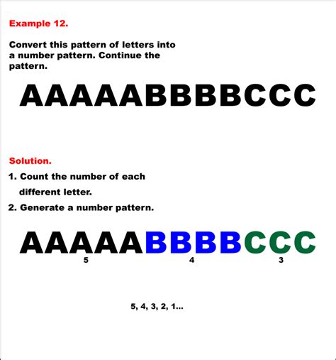 math example number patterns modeling number patterns example 12 media4math