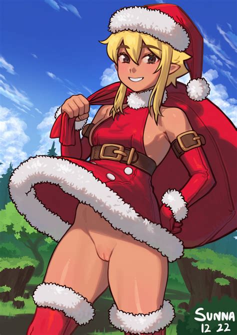 Rule 34 Absurdres Artist Name Bangs Bare Shoulders Belt Blonde Hair Blue Sky Breasts Brown