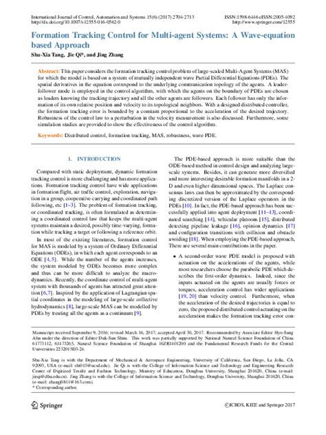 pdf formation tracking control for multi agent systems a wave equation based approach shu