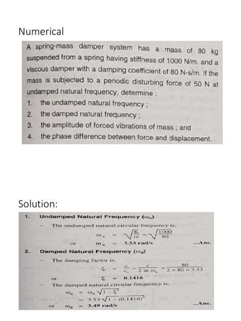 forced vibration 1 pdf damping oscillation
