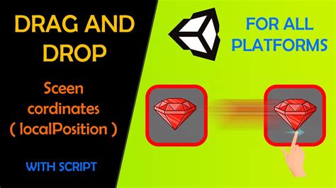 drag and drop canvas objects in unity ui elements works on android ios windows unity