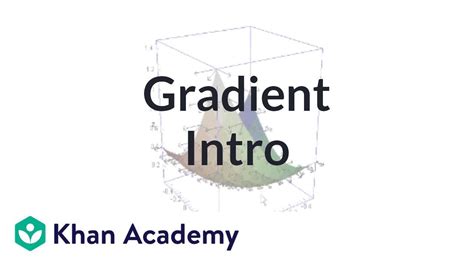 gradient 1 partial derivatives gradient divergence curl multivariable calculus khan