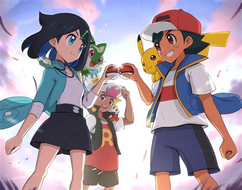 Pikachu Ash Ketchum Sprigatito Fuecoco Quaxly And 2 More Pokemon
