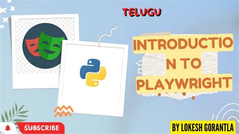 python playwright [2023] part 1 introduction to playwright telugu youtube