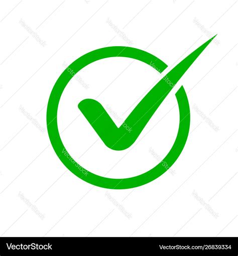 Green Check Mark Icon Checkmark In Circle For Vector Image