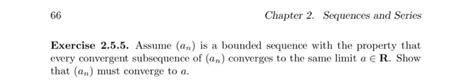 solved assume a n is a bounded sequence with the property