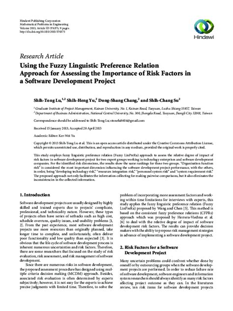pdf using the fuzzy linguistic preference relation approach for assessing the importance of