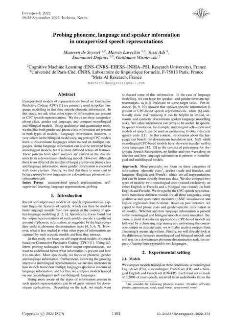 pdf probing phoneme language and speaker information in unsupervised speech representations