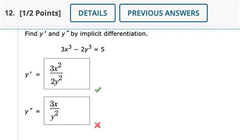 solved use implicit differentiation to find y′ x2 3 y2 3 4