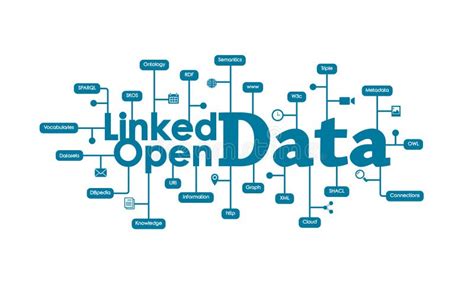 linked open data concept stock illustration illustration of knowledge 142993726