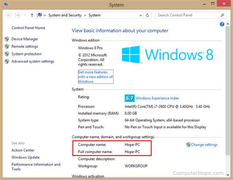 How To Find And Change My Computer S Name
