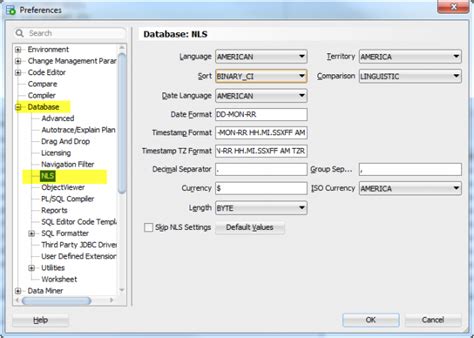 how to edit nls parameters in toad for oracle and oracle sql developer vishal monpara