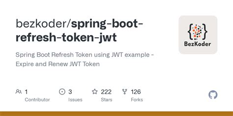 github bezkoder spring boot refresh token jwt spring boot refresh token using jwt example