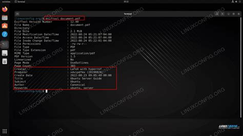 How To Get And Change PDF Metadata In Linux Linux Tutorials Learn