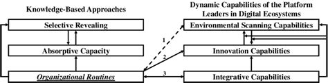 interactions of organizational routines to dynamic capabilities download scientific diagram
