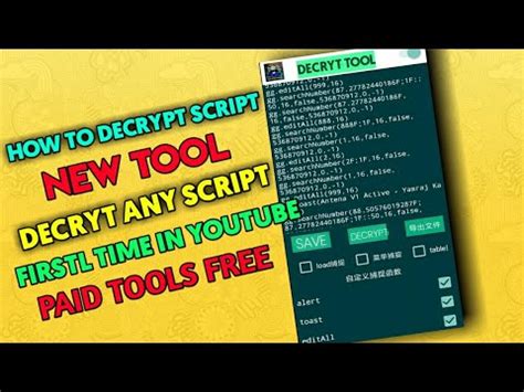 How To Decrypt Script New Tools Decrypt All Script Lua Dec File